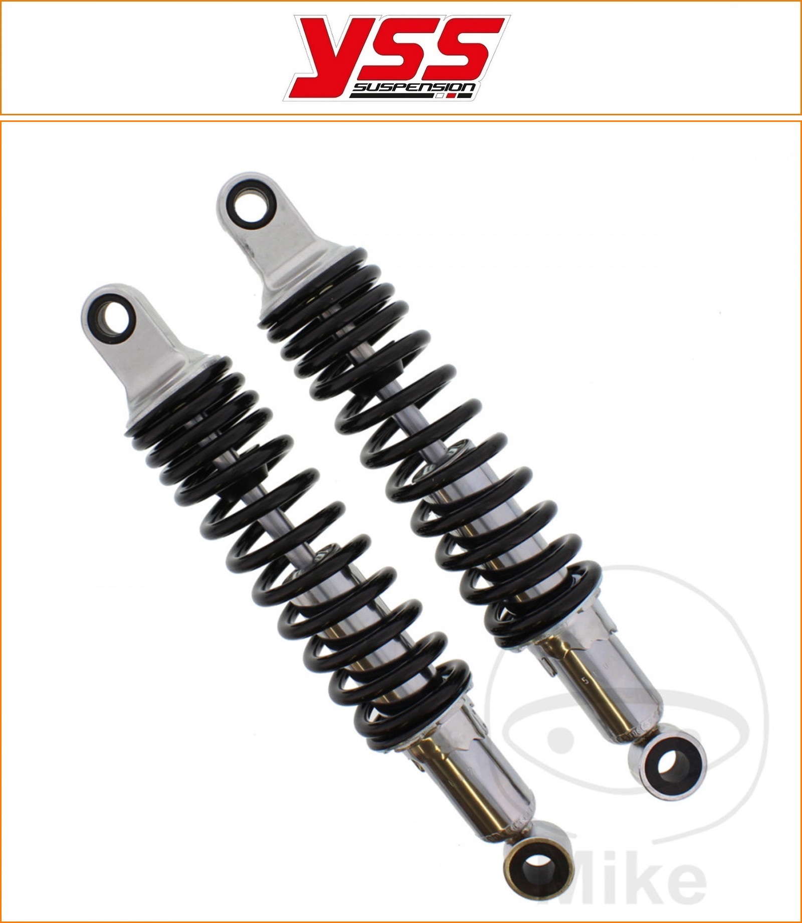YSS 330 mm Standard Rear Twin Double Tube Hydraulic Shock | WizBiz