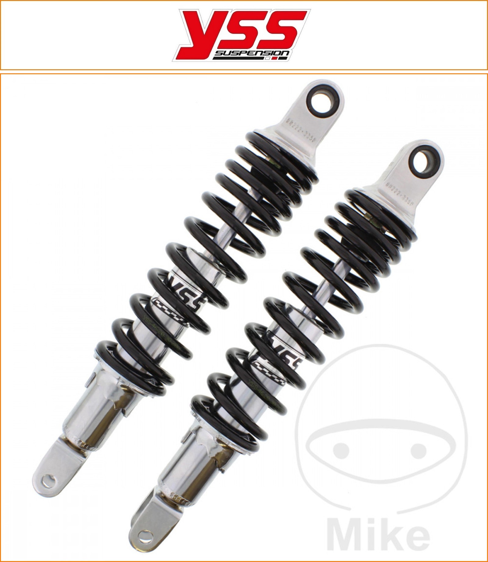 YSS 335 mm Standard Rear Twin Double Tube Hydraulic Shock | WizBiz