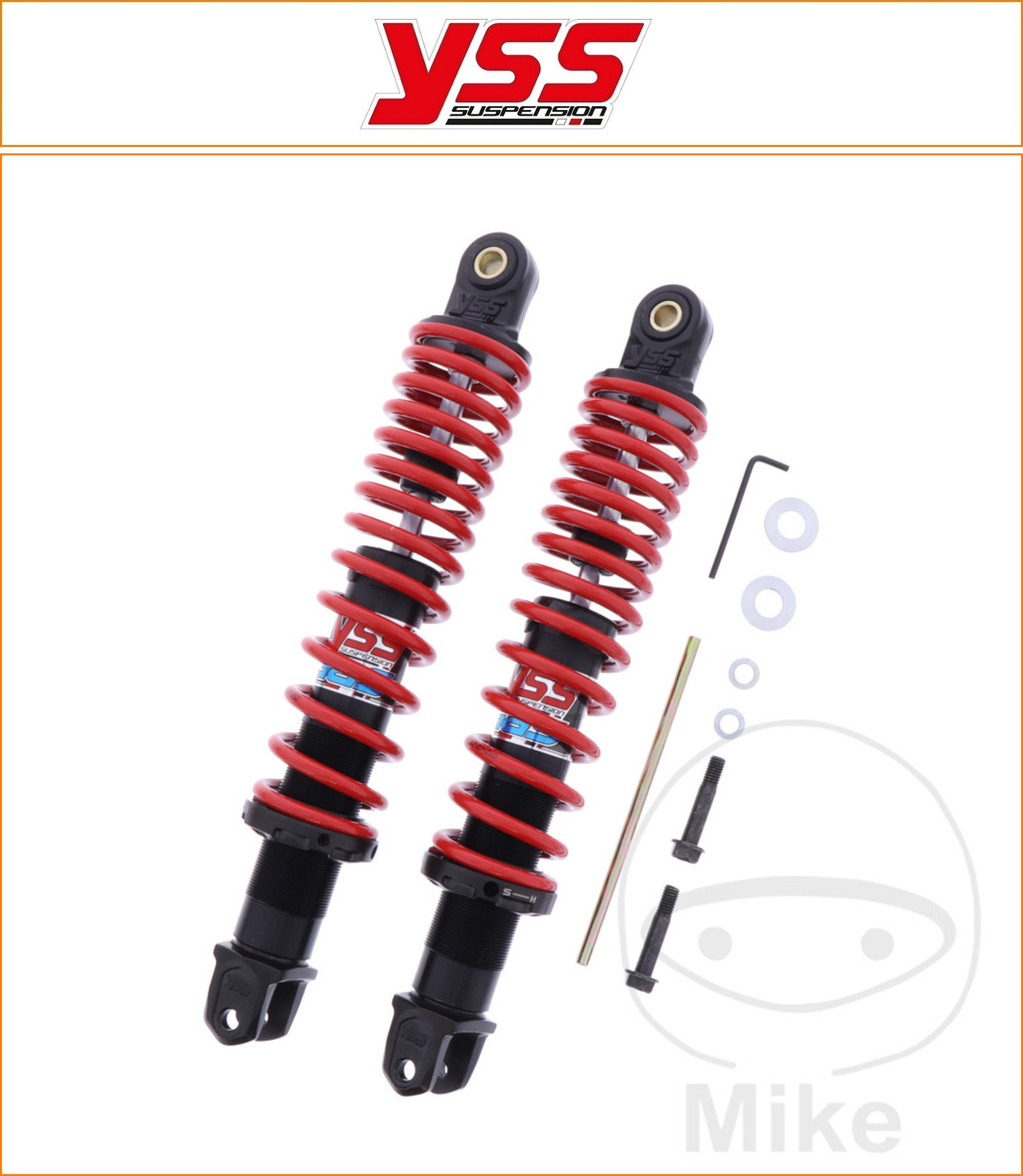 YSS 330 mm Standard Rear Twin Scooter Gas Shock – DTG | WizBiz