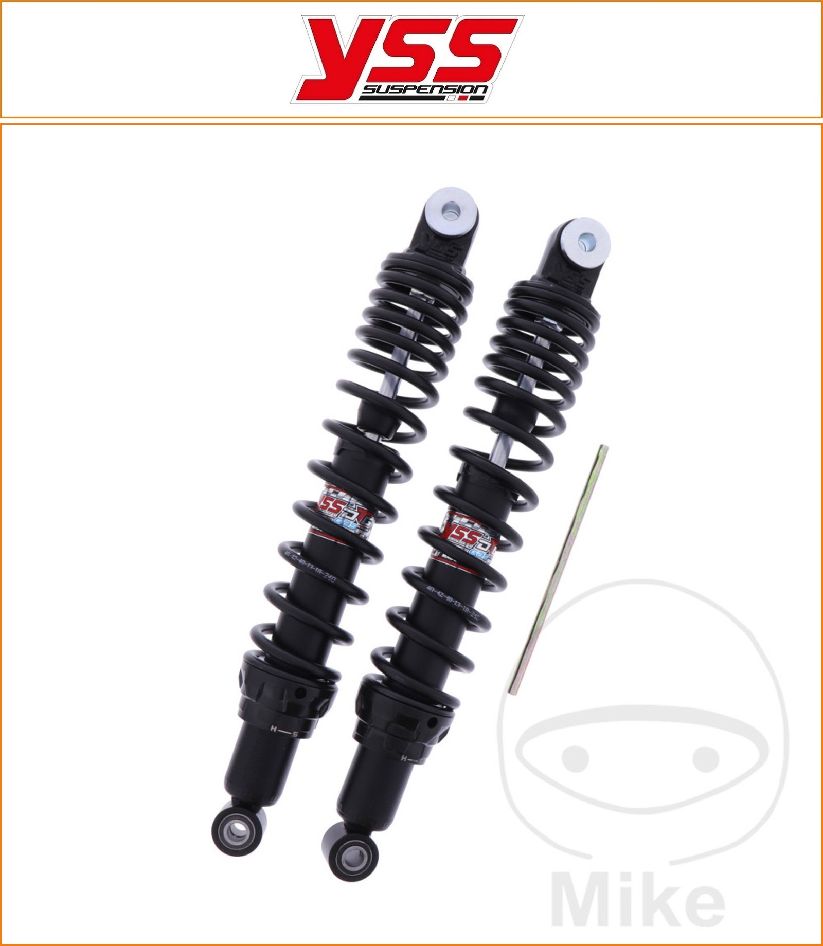 YSS 350 mm Standard Rear Twin Scooter Gas Shock – DTG | WizBiz