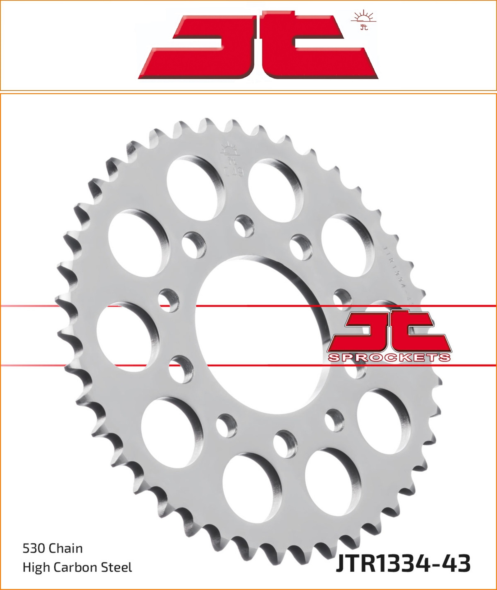 Chain and Sprocket Kit With a RK ZXW 530 Pitch 114 Link Red Chain | WizBiz