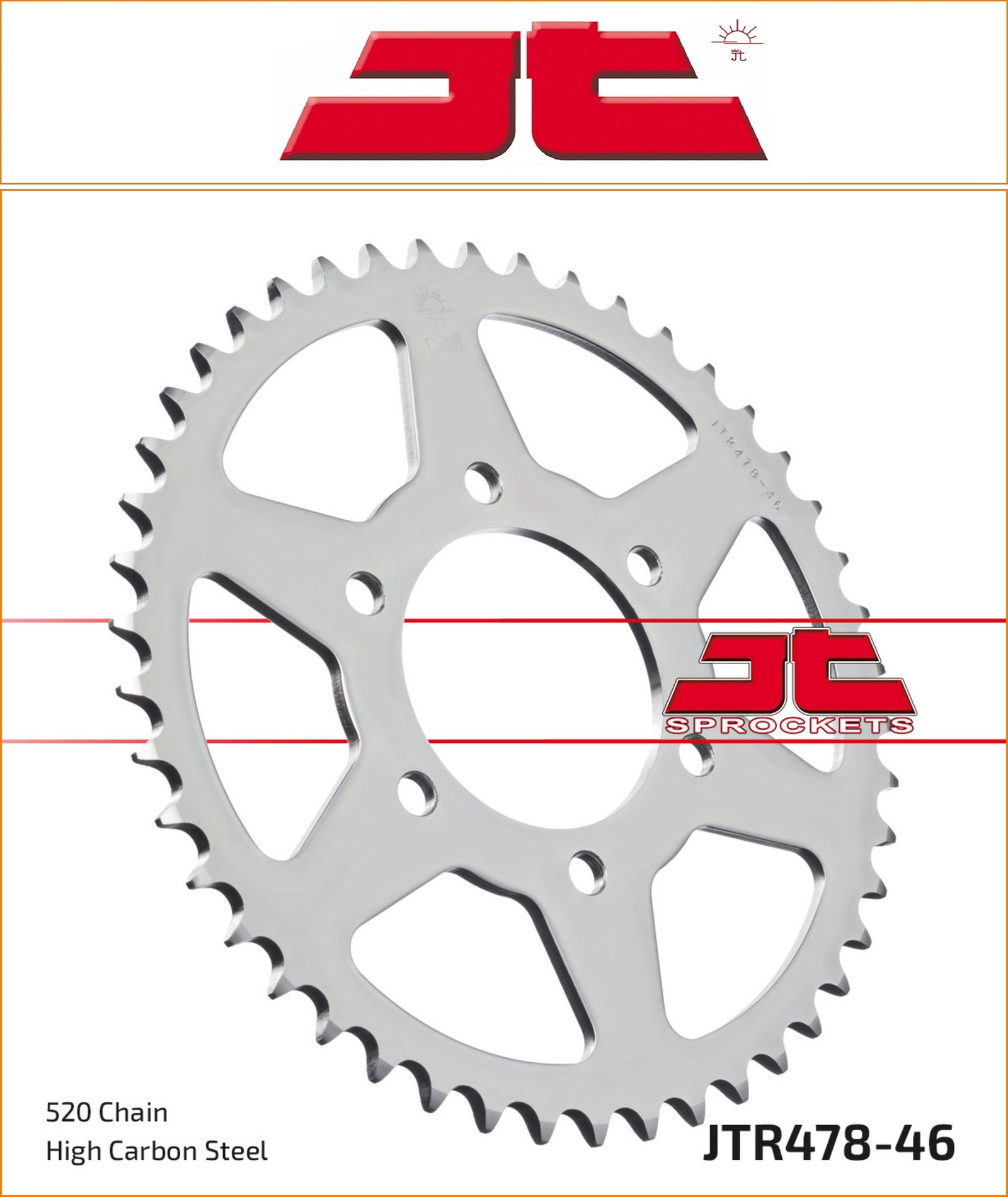 Chain and Sprocket Kit With a RK XRE 520 Pitch 120 Link Steel Chain ...